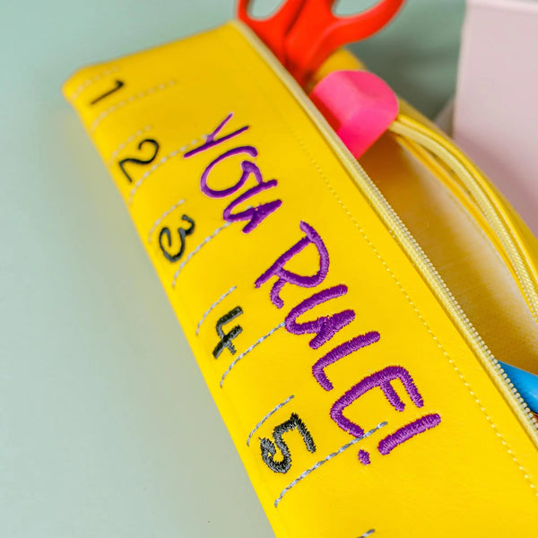 You Rule Ruler Pencil Case - Tiny Owls Gift Co